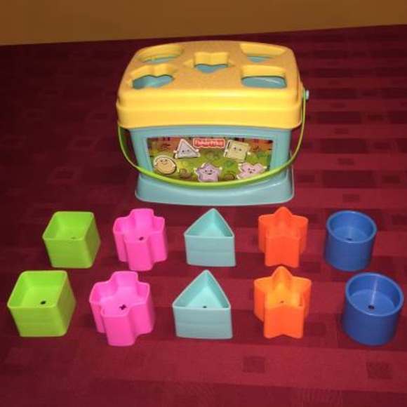 Fisher-Price | Toys | Fisher Price Turquoiseyellow Shape Sorter | Poshmark